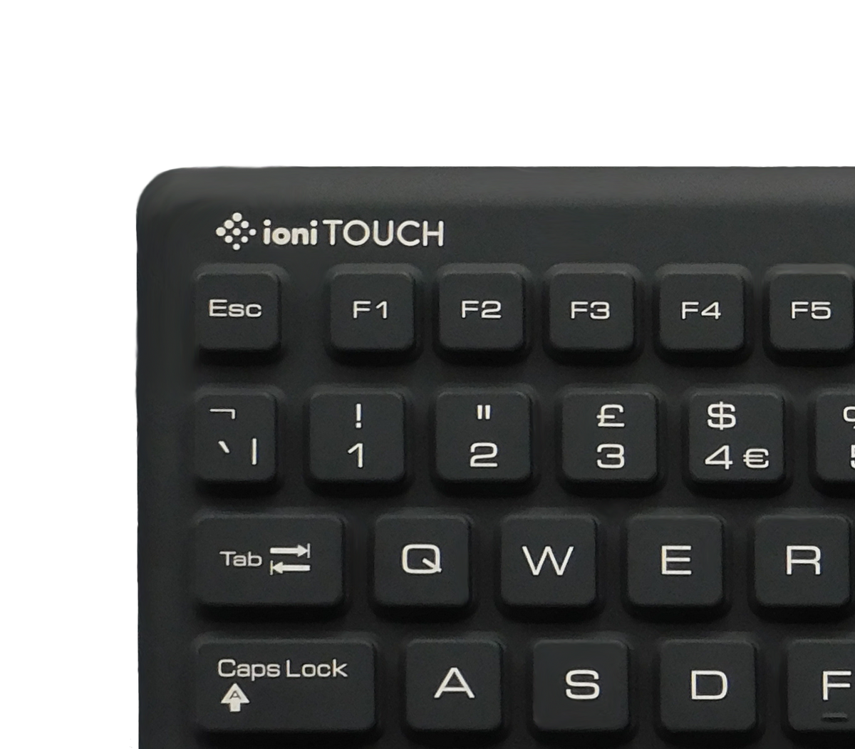ioniTOUCH™ Quick-Clean 110 Key Rubber Antimicrobial Waterproof QWERTY